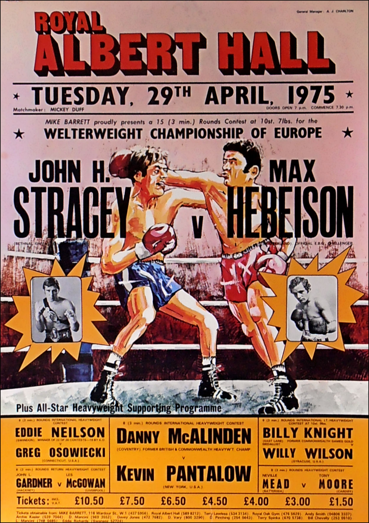 JOHN H. STRACEY vs. MAX HEBEISON (Site)
