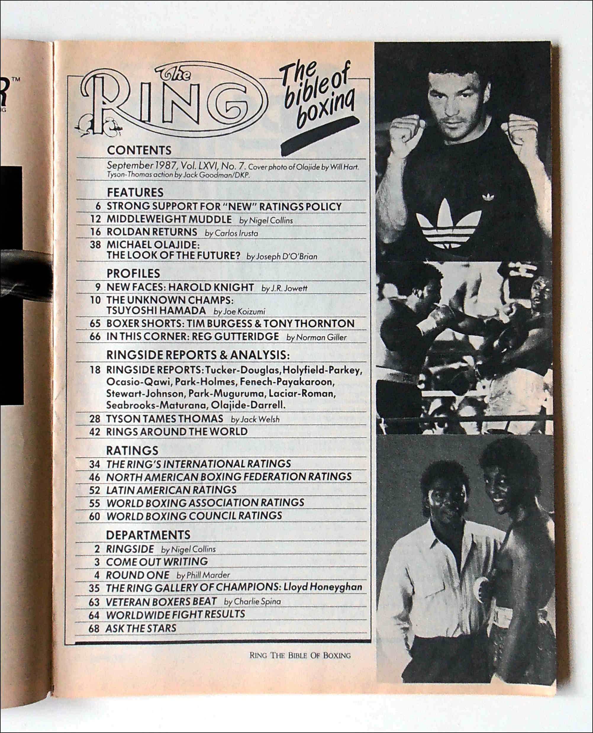 The RING Magazine, SEPTEMBER 1987