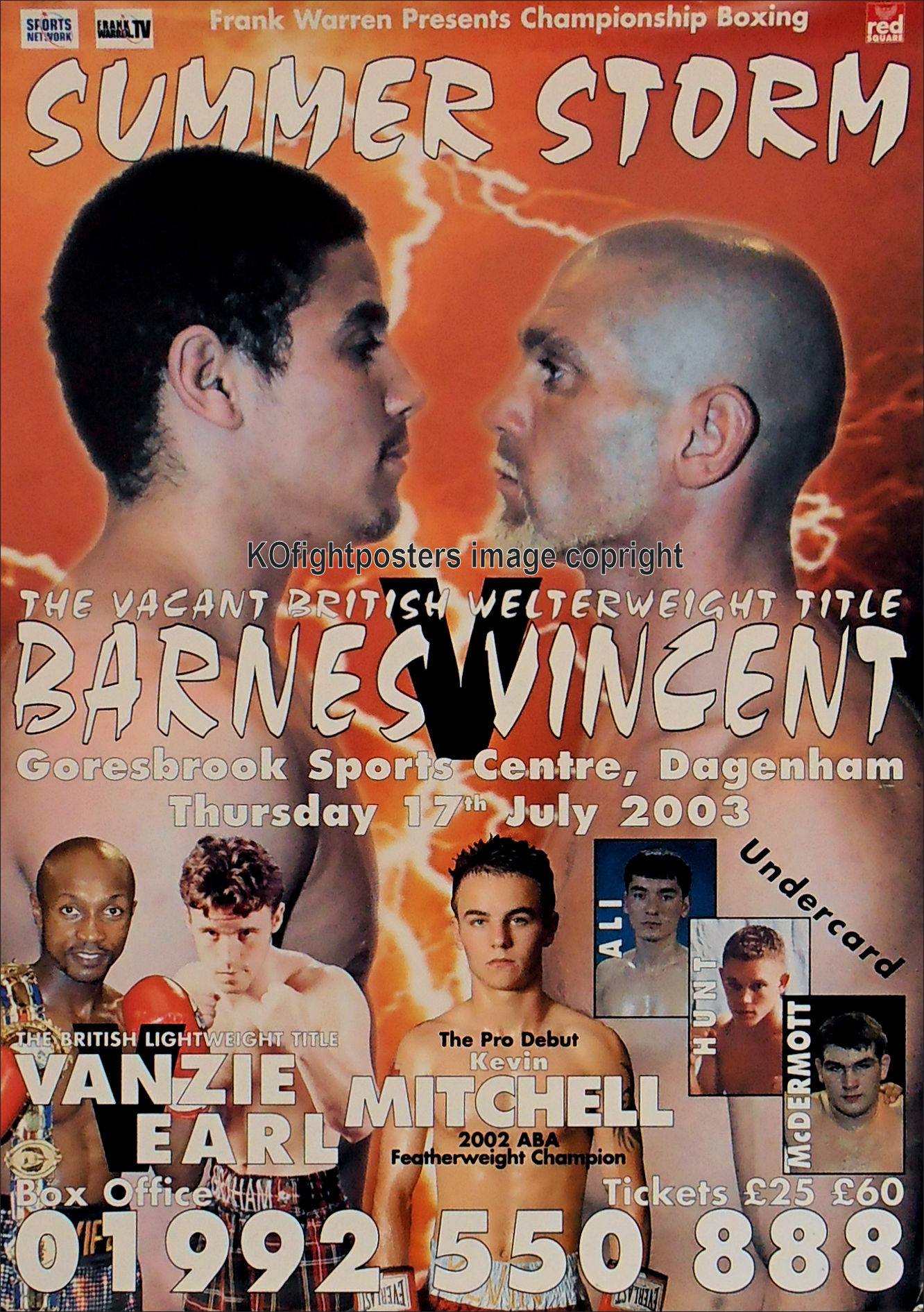 DAVID BARNES vs. JIMMY VINCENT (Site*)