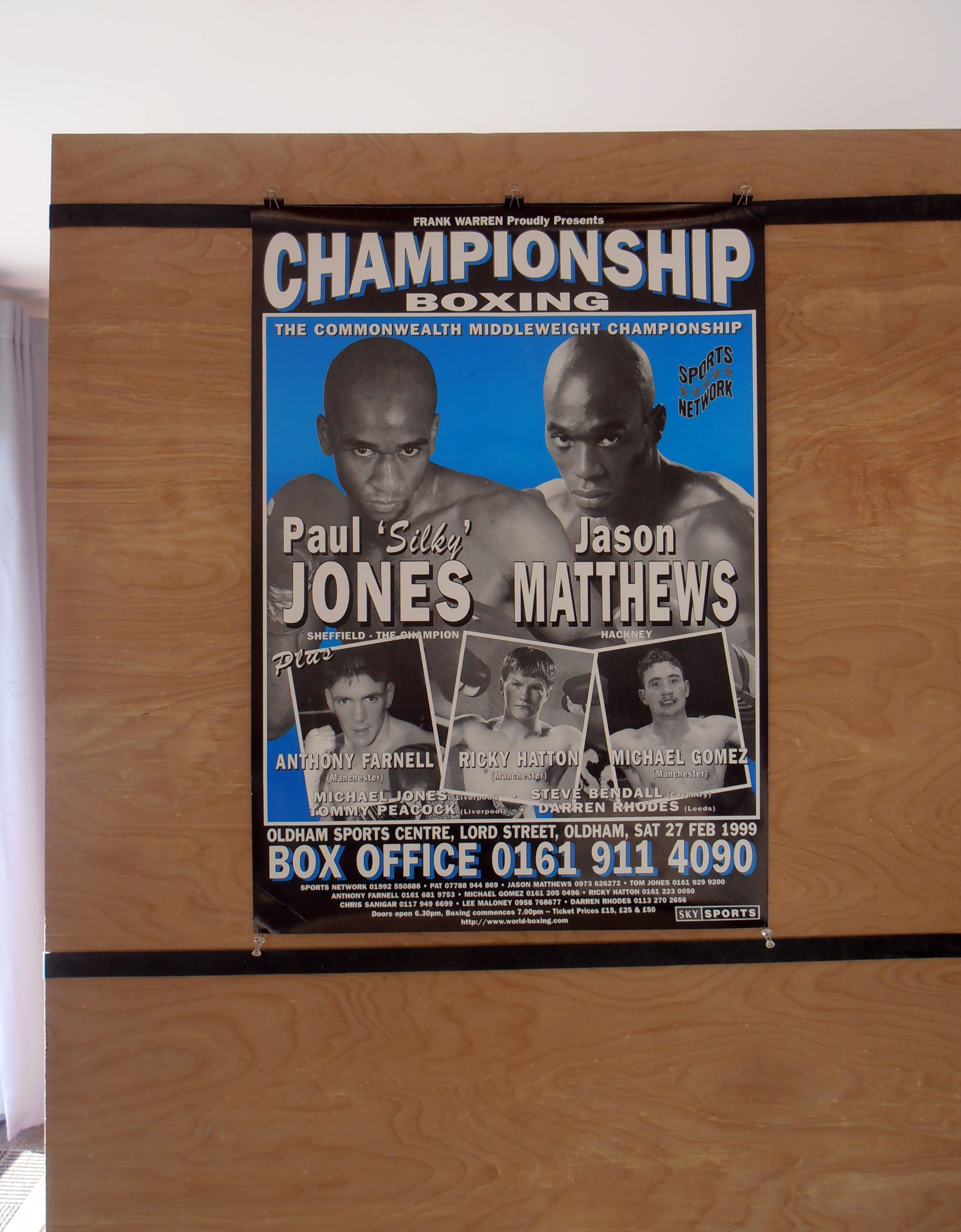 PAUL JONES vs. JASON MATTHEWS (Site*)