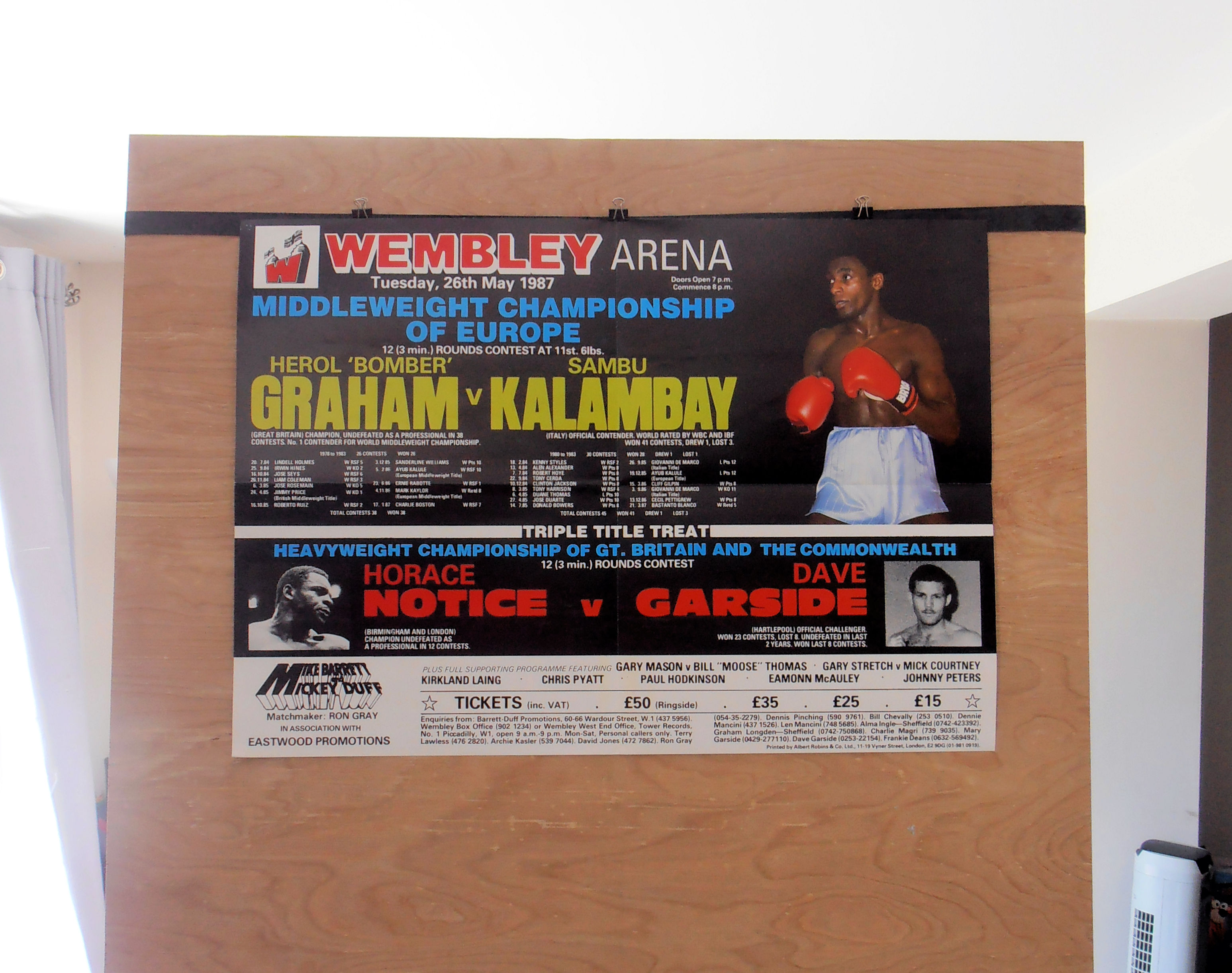 HEROL GRAHAM vs. SAMBU KALAMBAY (1) Site*