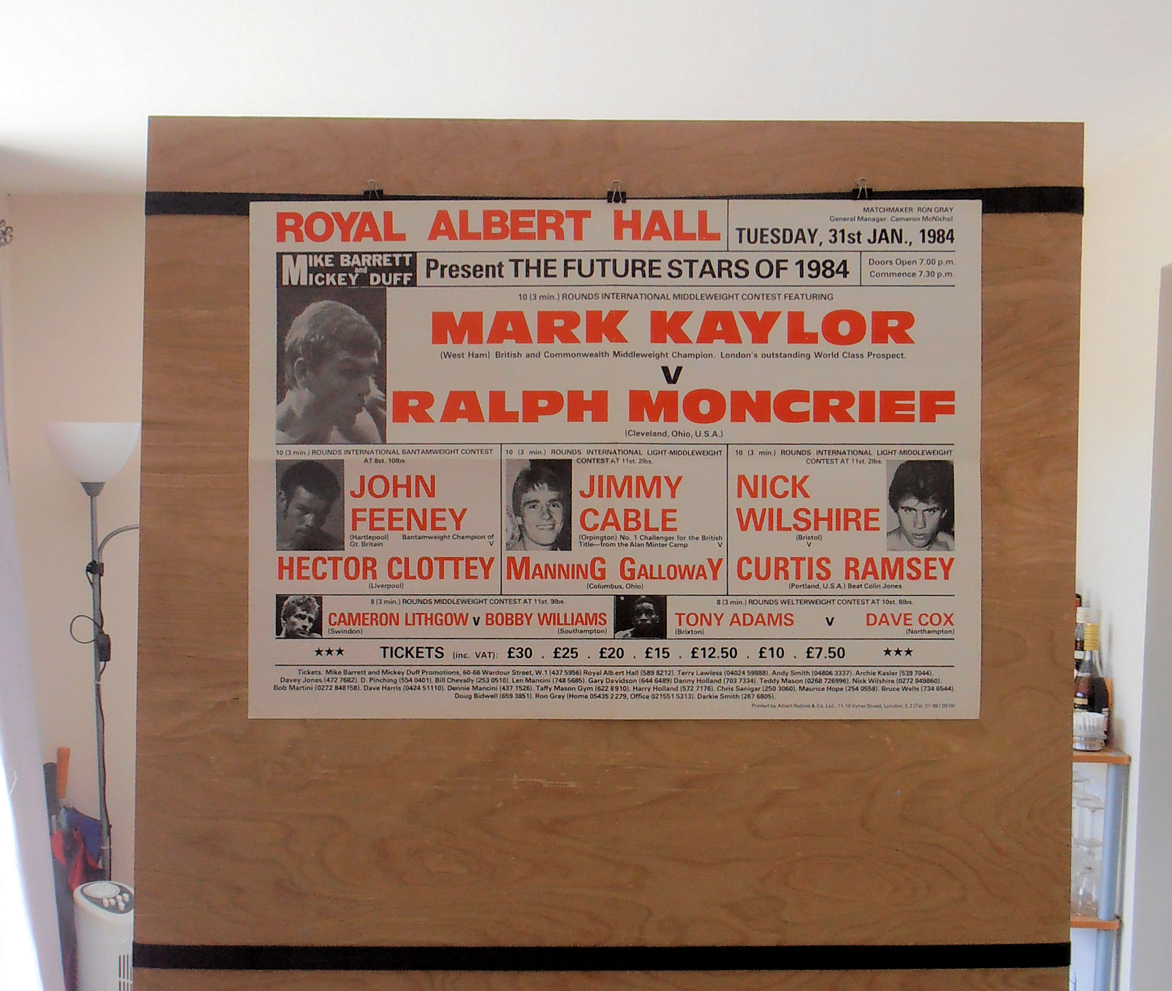 MARK KAYLOR vs. RALPH MONCRIEF (Site*)