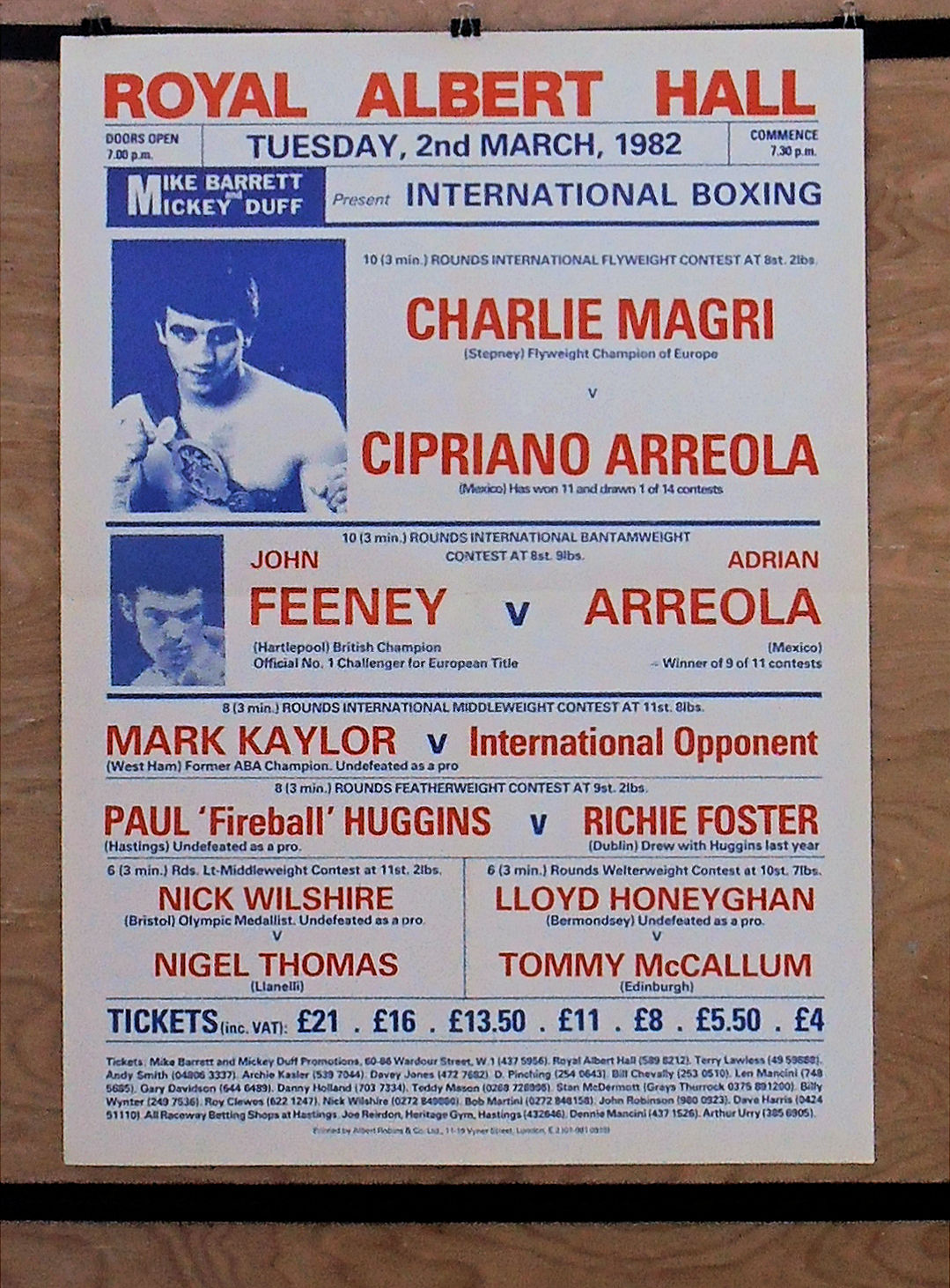 CHARLIE MAGRI vs. CIPRIANO ARREOLA (Site*)