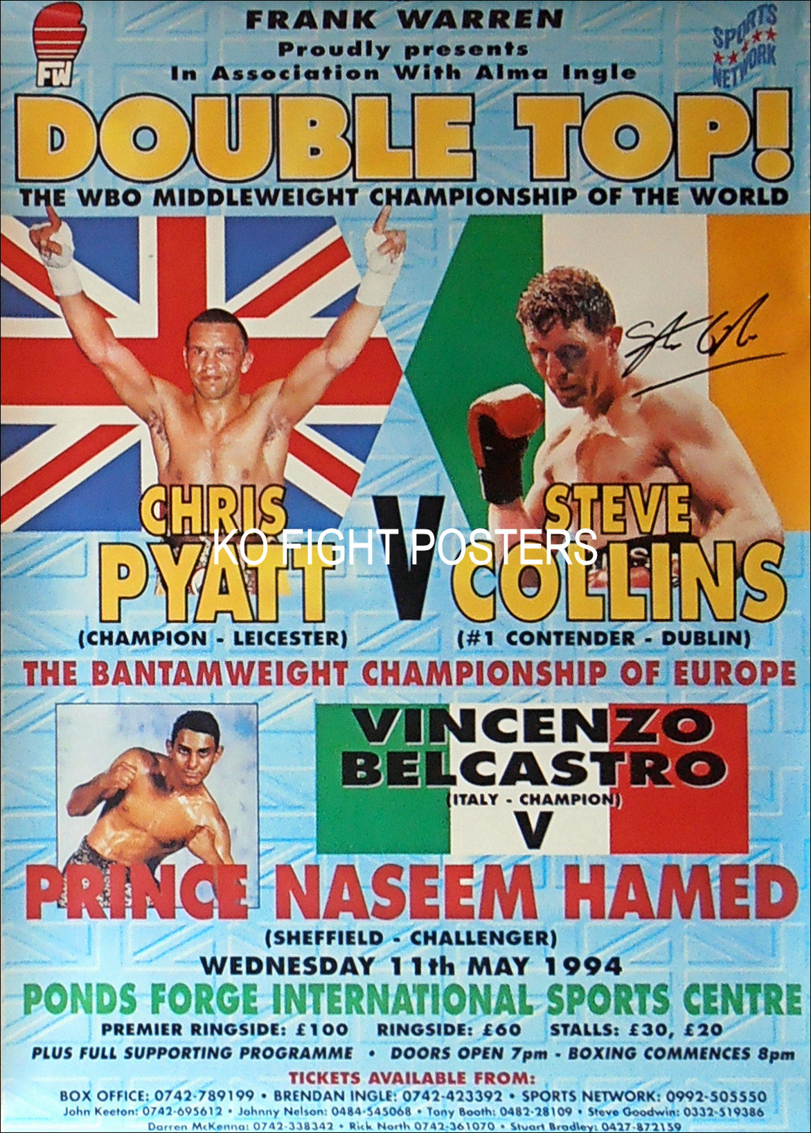 STEVE COLLINS vs. CHRIS PYATT (Site*) Signed*