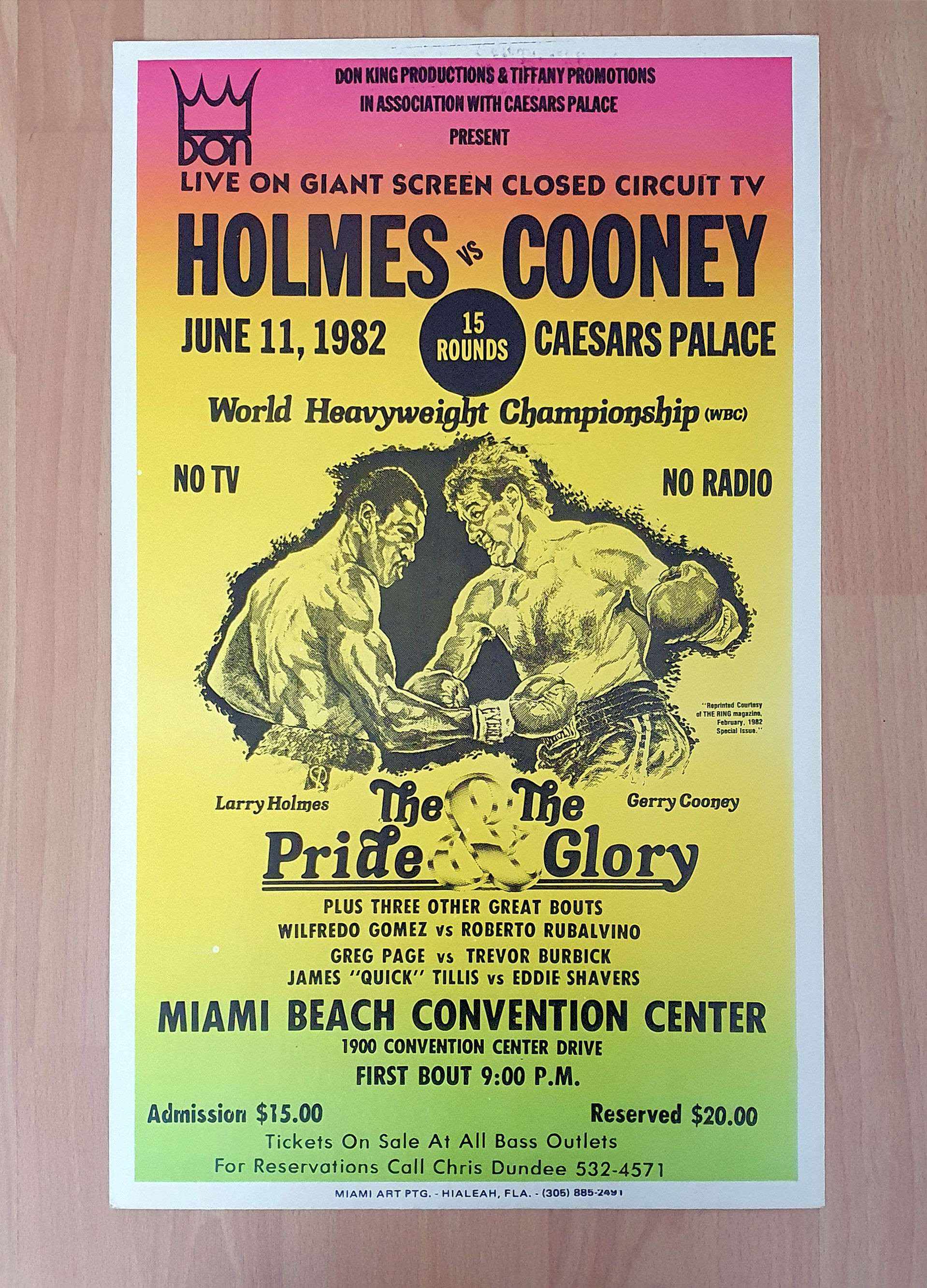 LARRY HOLMES vs. GERRY COONEY (CCTV)