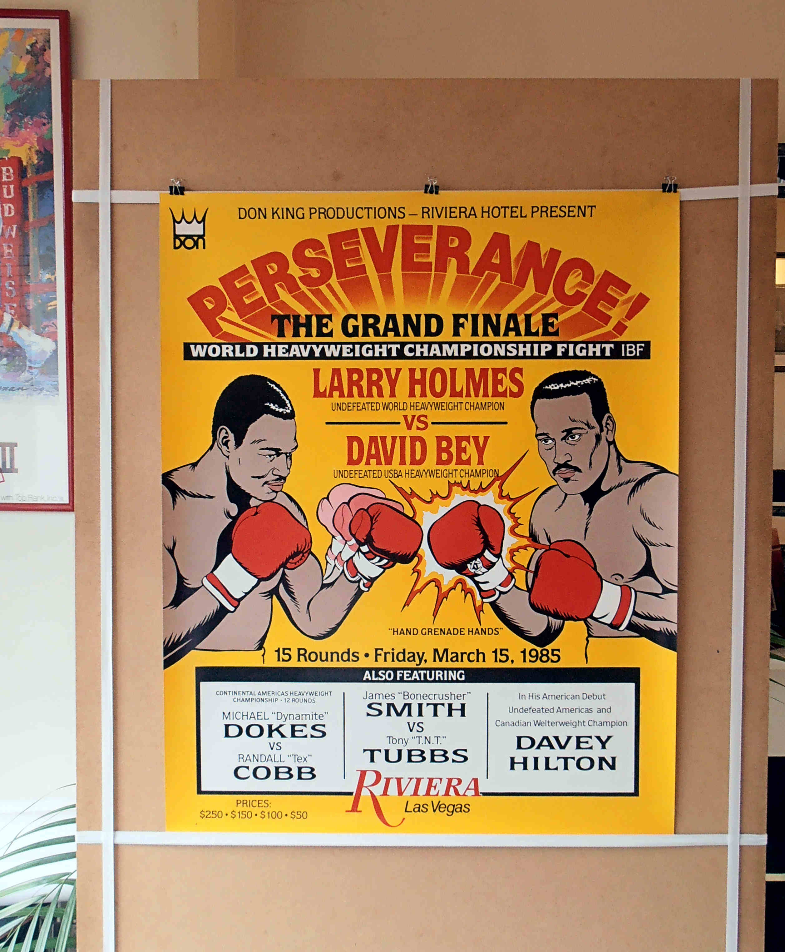 LARRY HOLMES vs. DAVID BEY (Site)