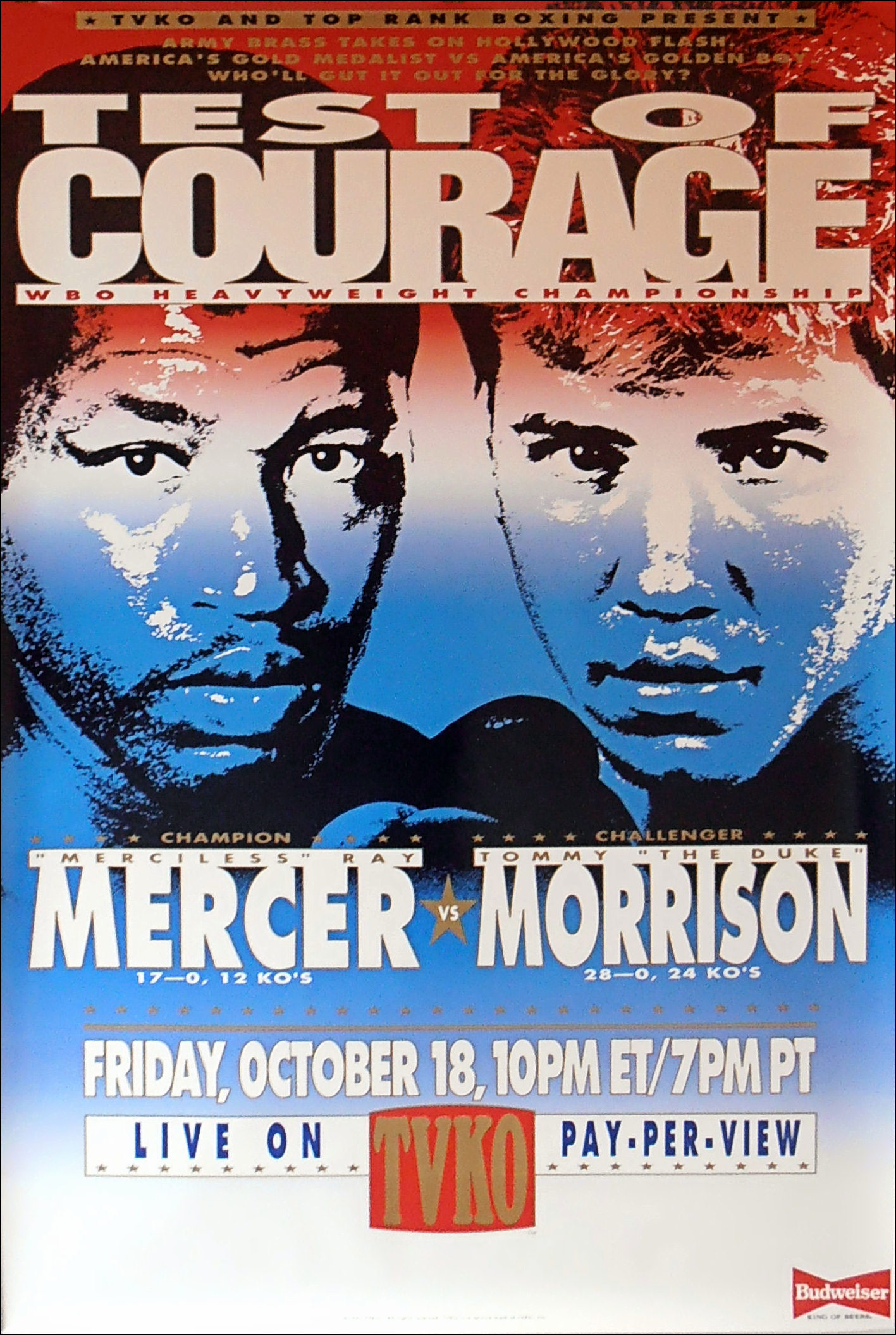 RAY MERCER vs. TOMMY MORRISON (PPV)