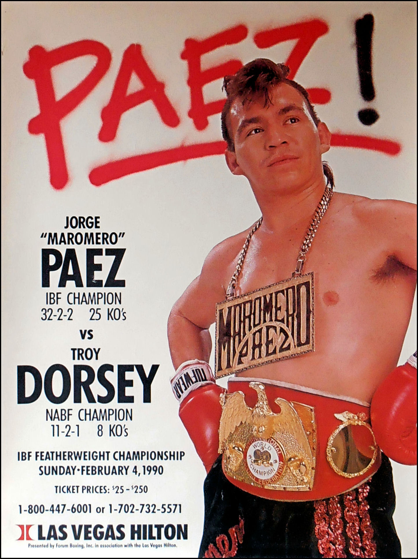 JORGE PAEZ vs. TROY DORSEY (Site)