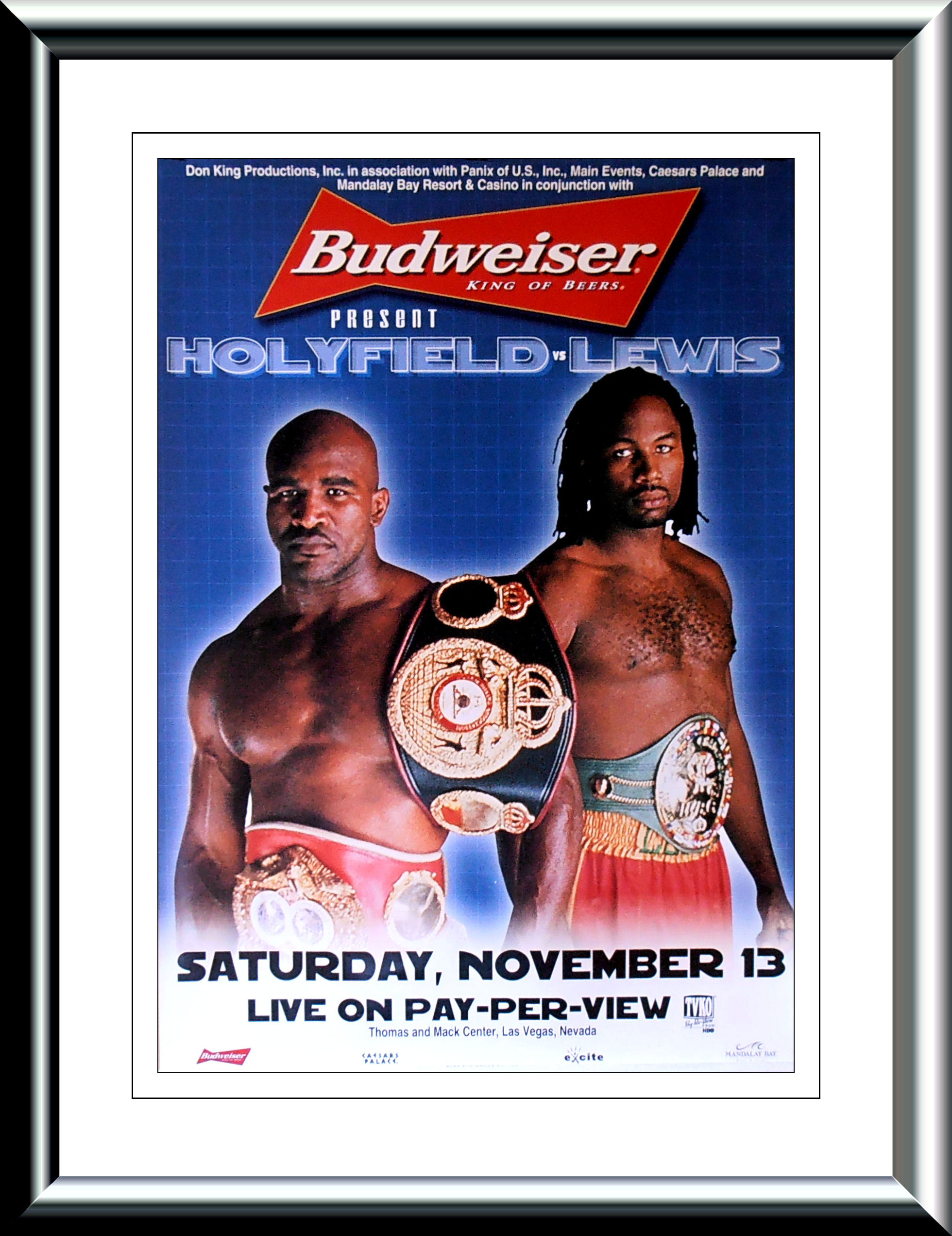 EVANDER HOLYFIELD vs. LENNOX LEWIS (2) Budweiser