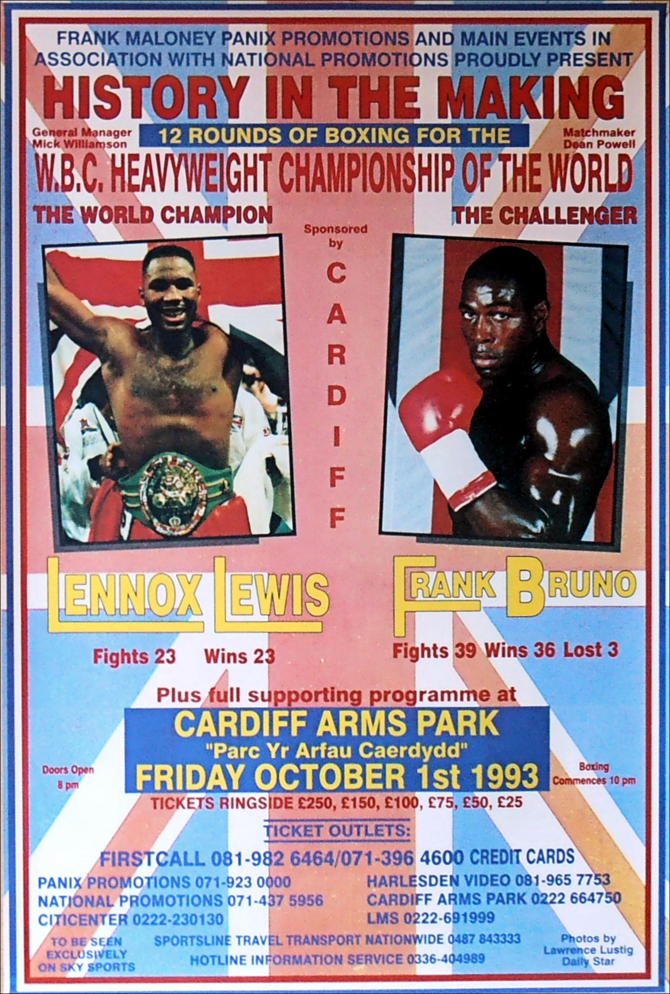 LENNOX LEWIS vs. FRANK BRUNO (Site)