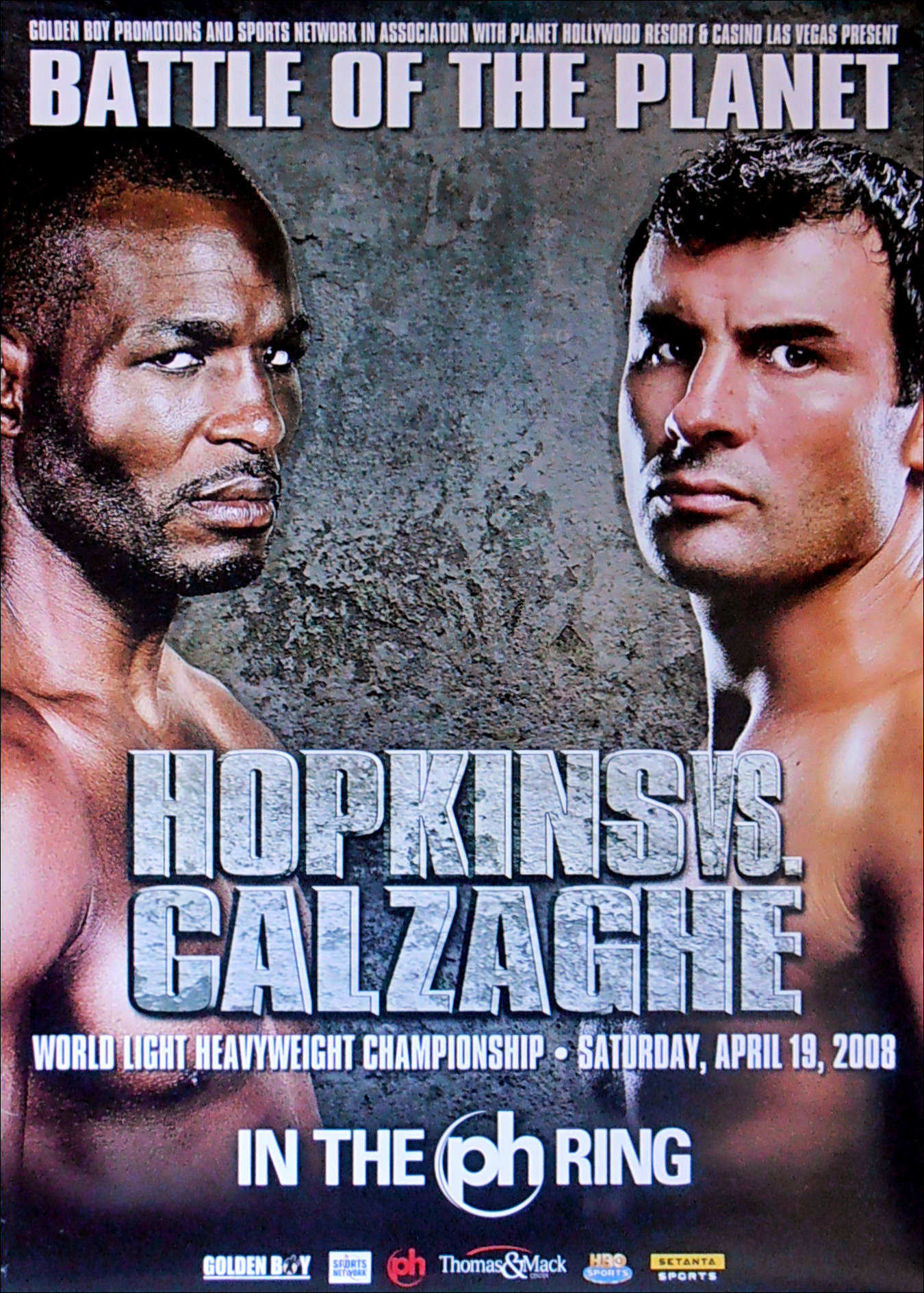 JOE CALZAGHE vs. BERNARD HOPKINS (Site*)