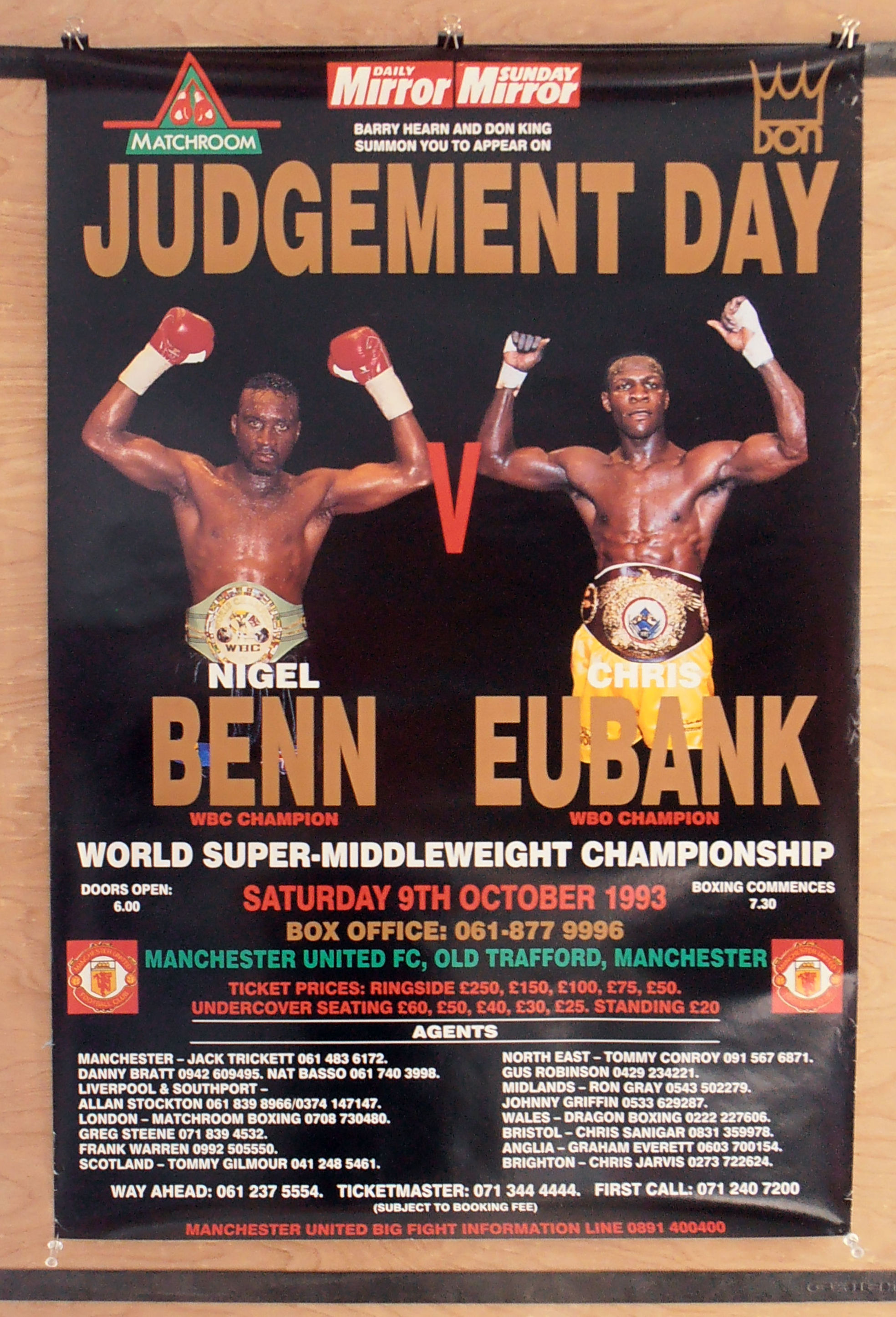 NIGEL BENN vs. CHRIS EUBANK (2) Site*