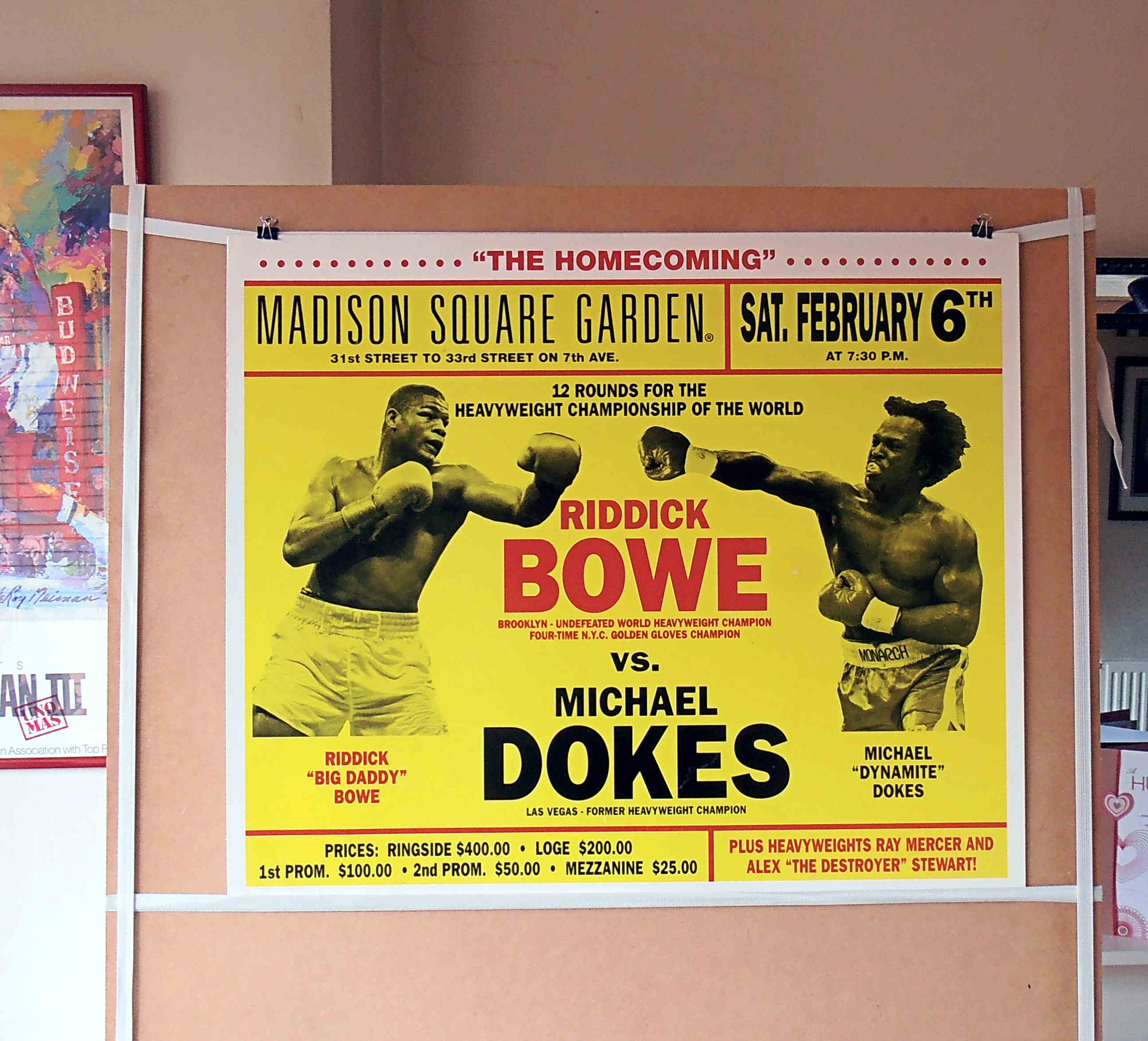 RIDDICK BOWE vs. MICHAEL DOKES (Site)
