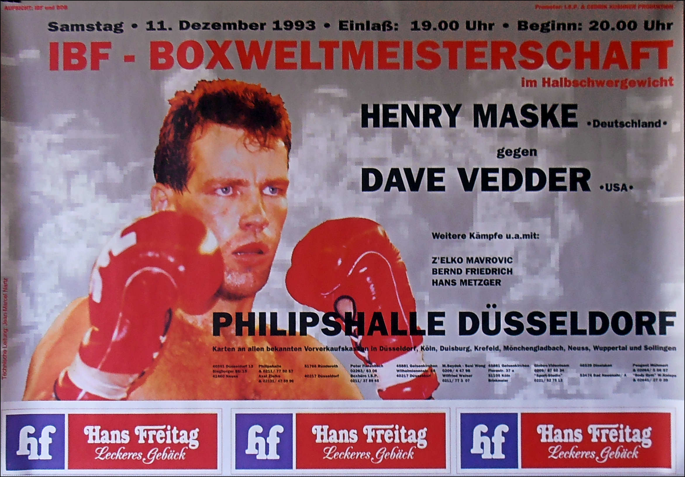 HENRY MASKE vs. DAVID VEDDER (Onsite)